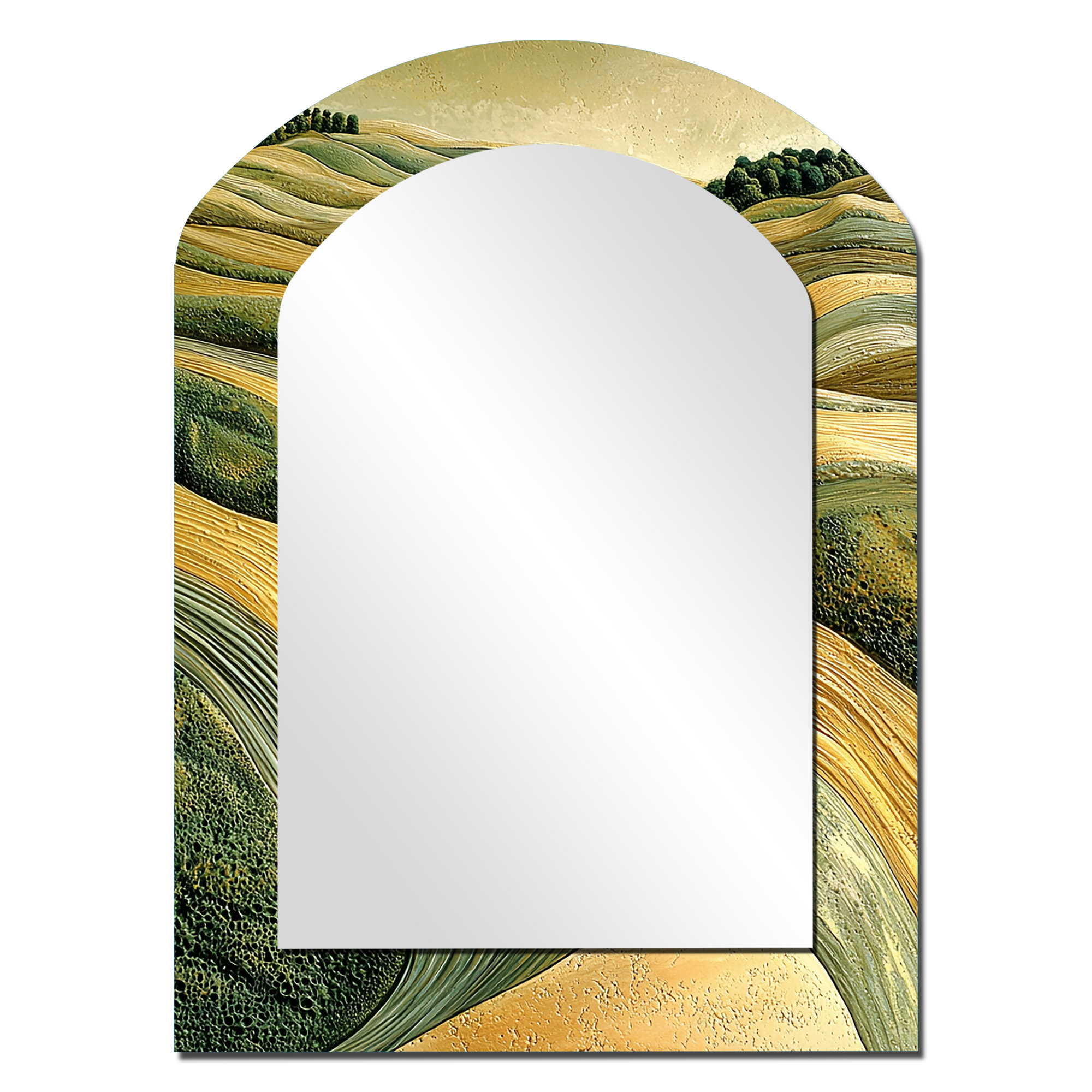 Dakota Fields Green Plowed Earth Abstract Landscape III - Farm La ...