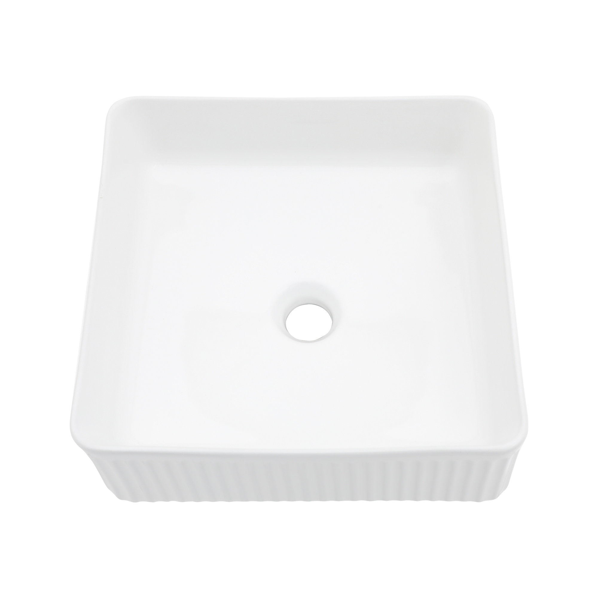 Kichae 15x15'' Ceramic Square Bathroom Sink | Wayfair