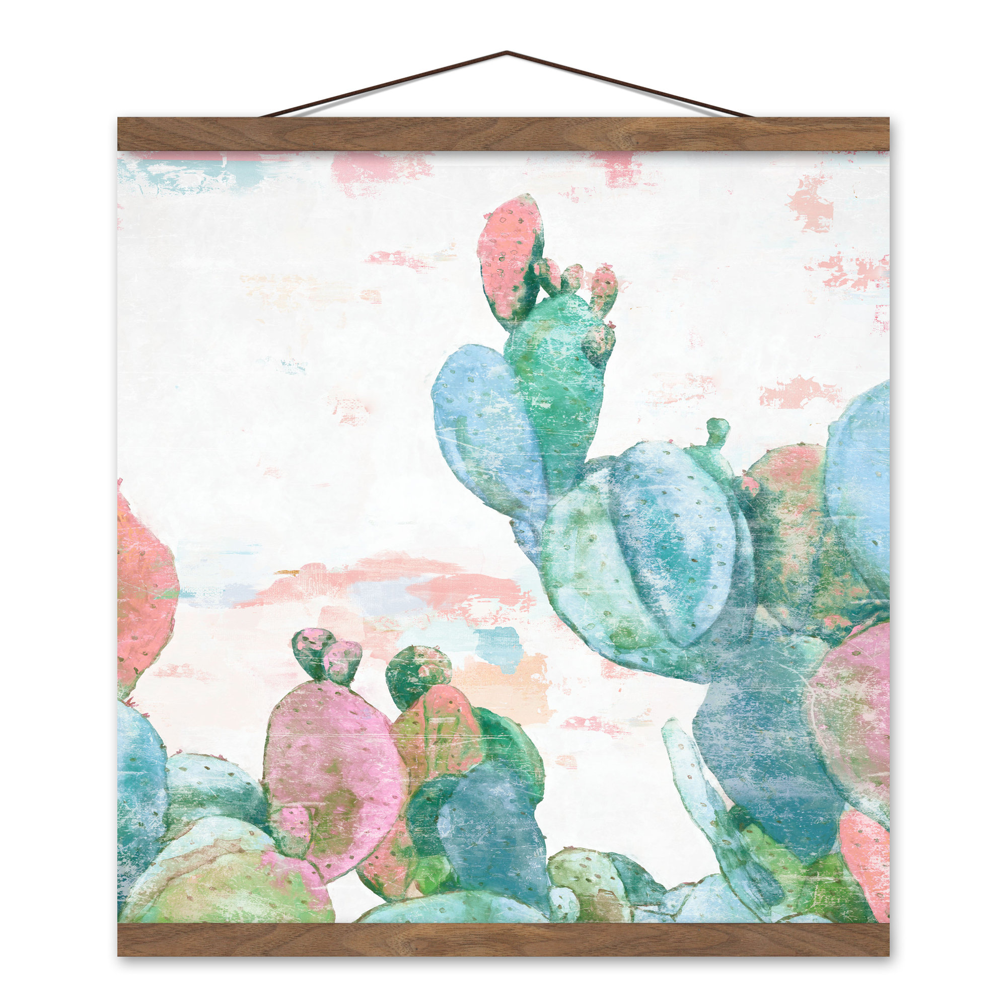 Foundry Select Funky Cactus Print Hanging Print On Canvas - Wayfair Canada