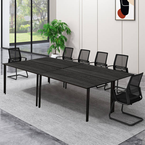 17 Stories Sharlen 165.3''Wide 12FT Modular Rectangular Conference ...