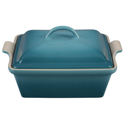 Le Creuset Heritage Stoneware 4 Qt. Rectangular Casserole with Lid ...
