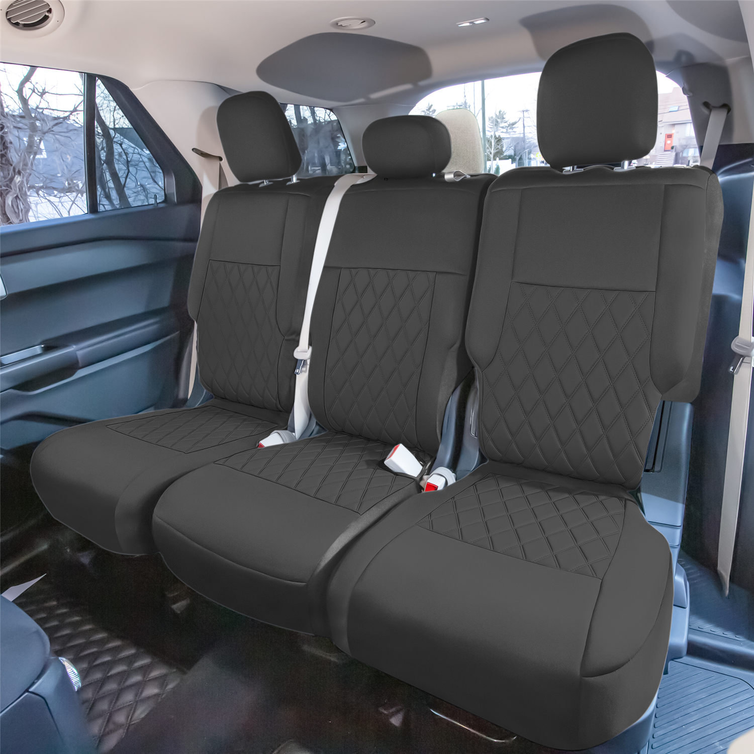 FH Group Neoprene Custom Fit 2Nd Row Set Seat Covers For 2020-2022 Ford ...