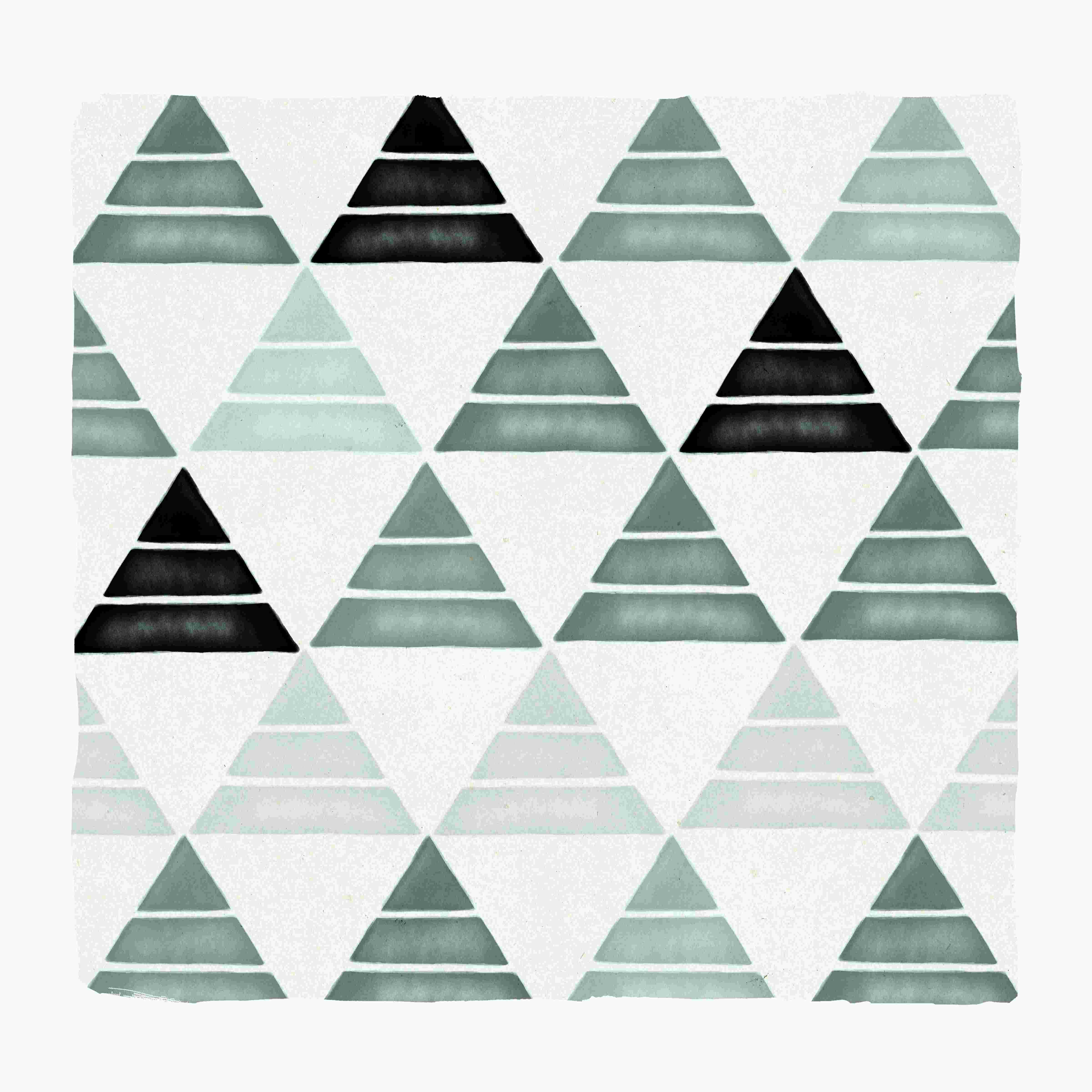 George Oliver Watercolor Triangles 2 - Wayfair Canada