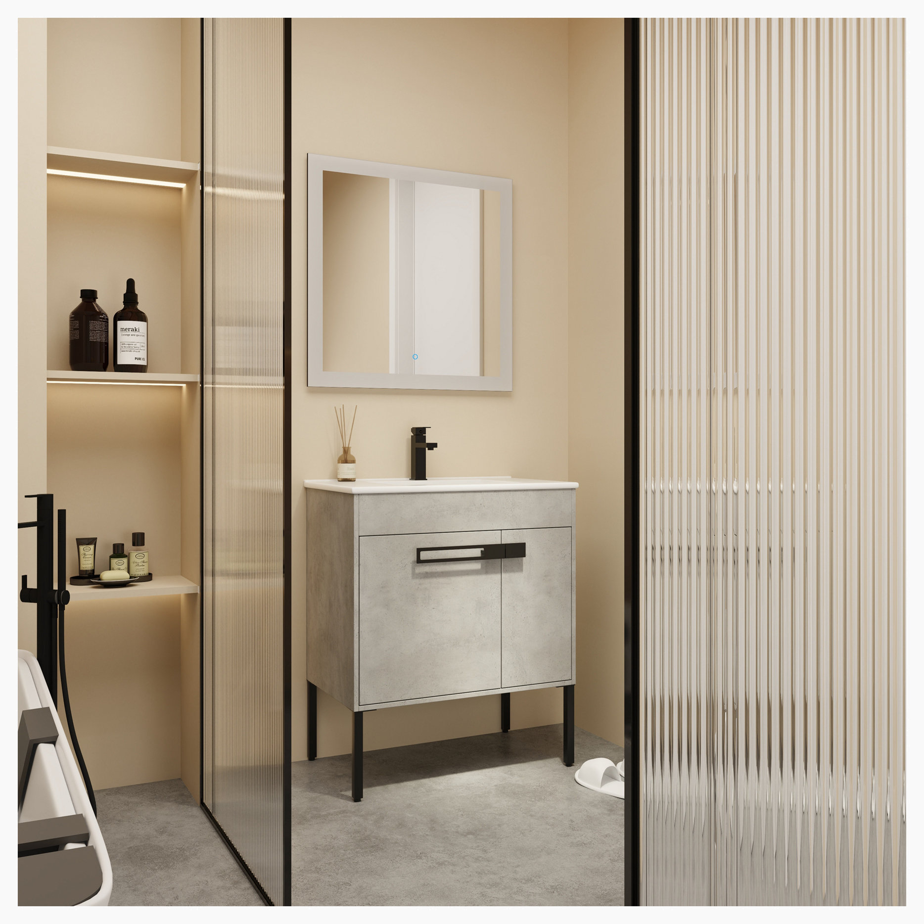 Ebern Designs Bathroom Vanity With Sink, Freestanding Bathroom Vanity ...