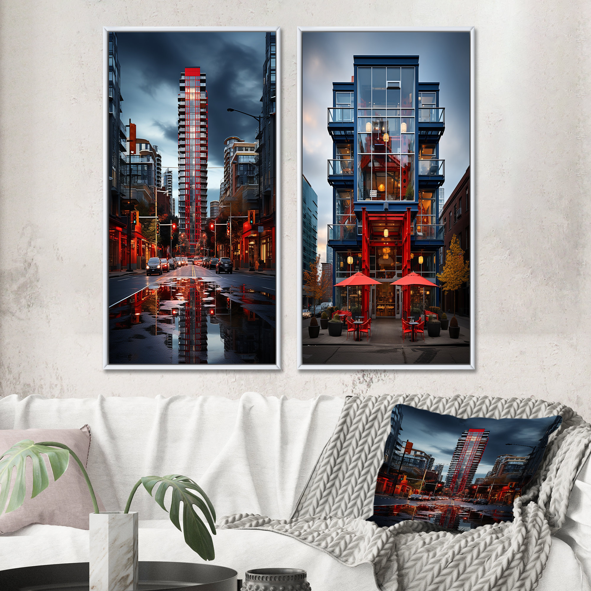 Red Barrel Studio Canada Urban Contrast - Wall Art Set Of 2 ...