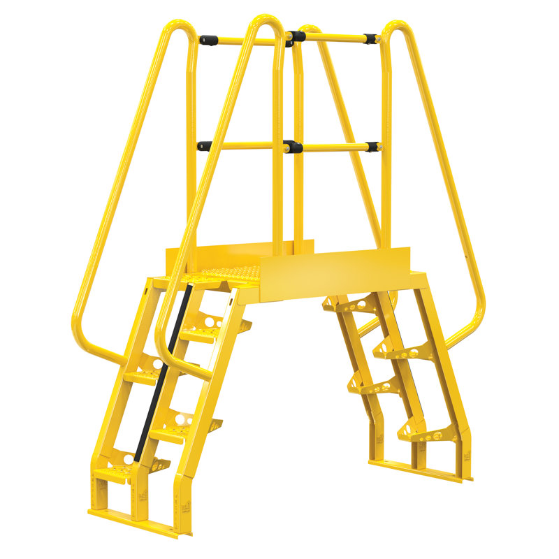 Vestil 79.625' Steel Cross-Over Ladder | Wayfair