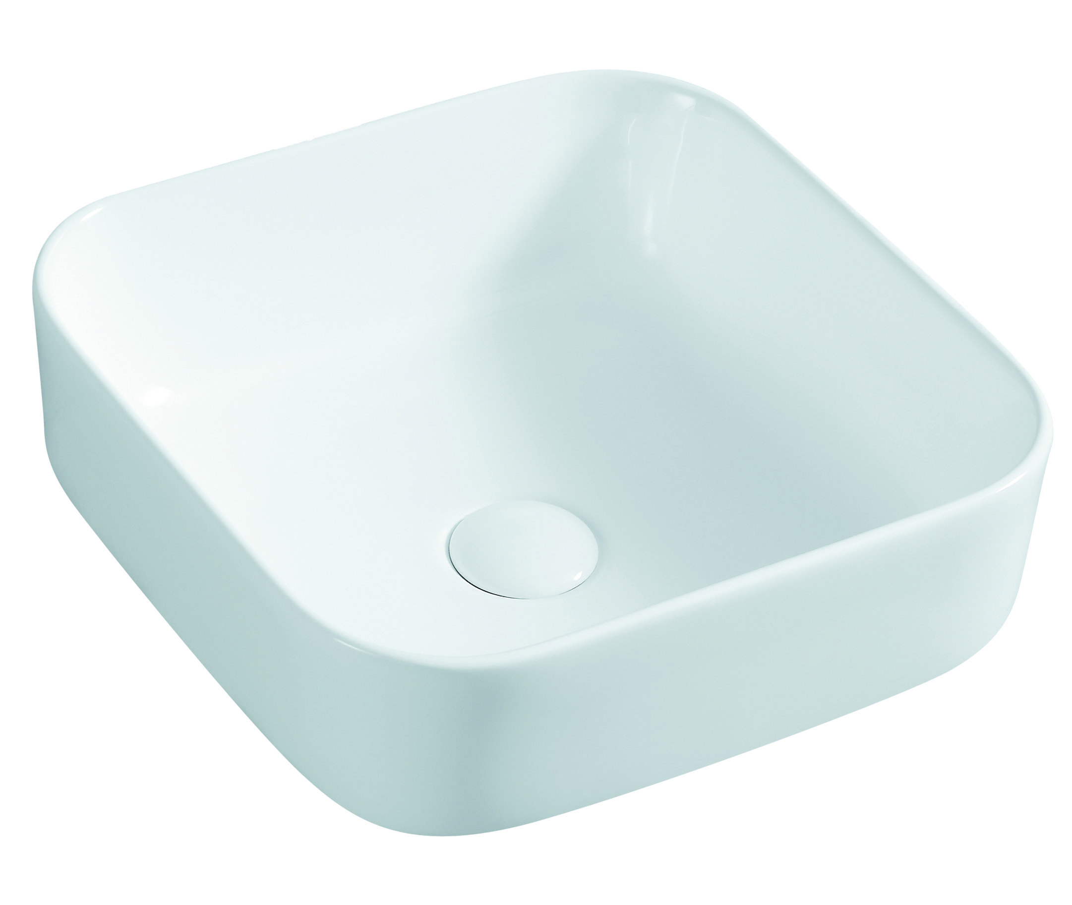 Empire Industries Torino Vitreous China Square Vessel Bathroom Sink ...