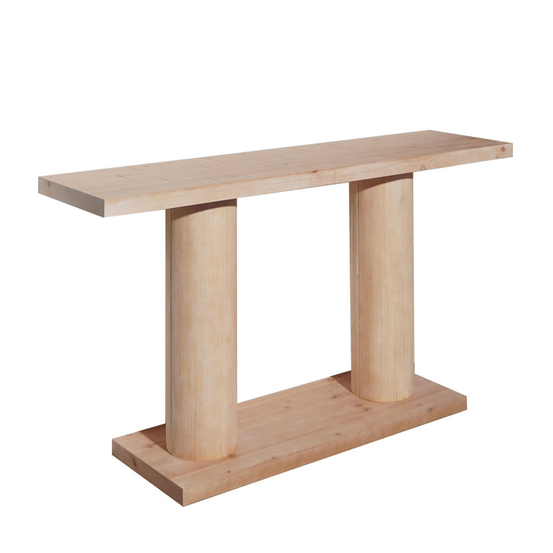 Latitude Run® 59” Natural Wood Console Table | Wayfair