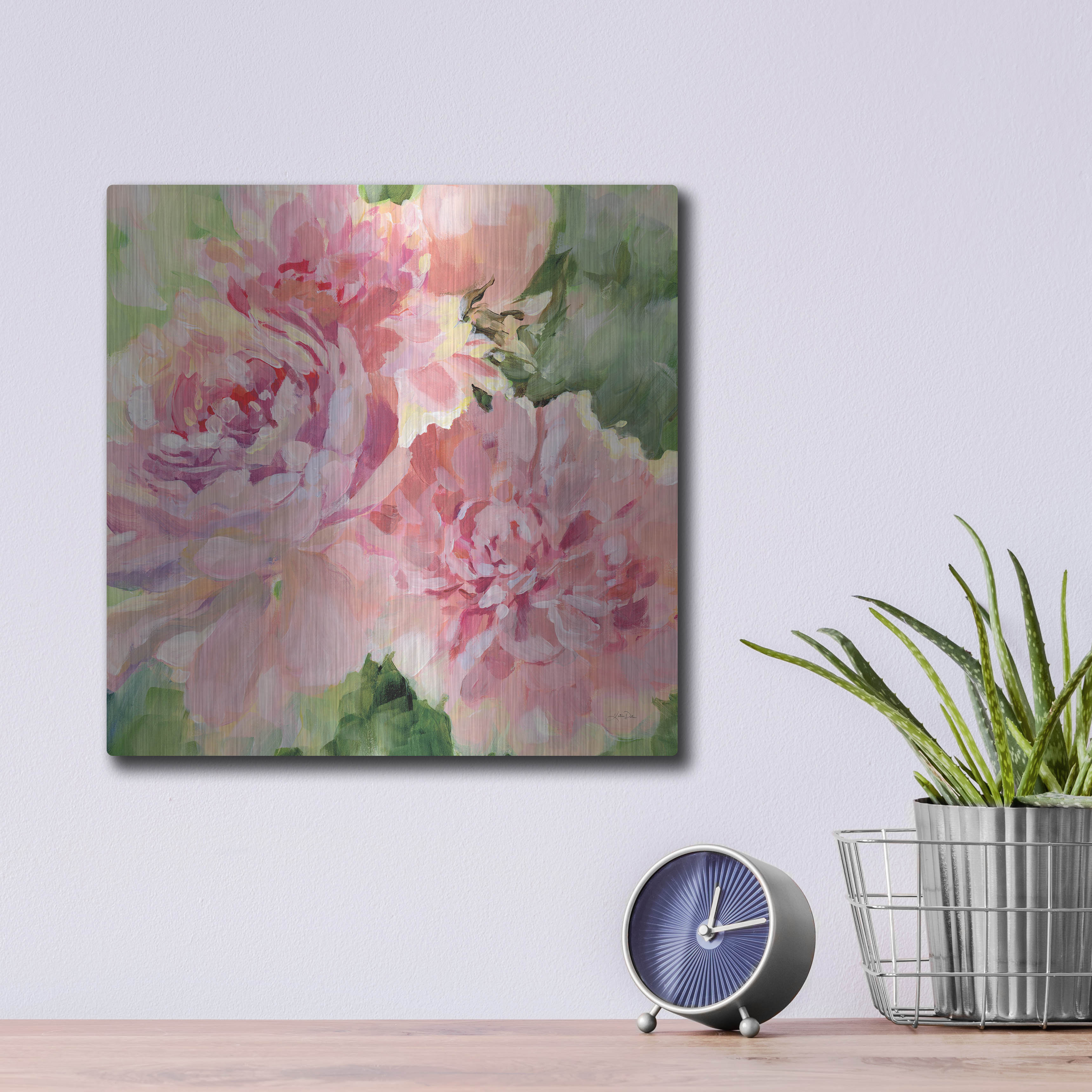 Lark Manor™ Sarahs Peony' by Katrina Pete Metal Wall Art | Wayfair