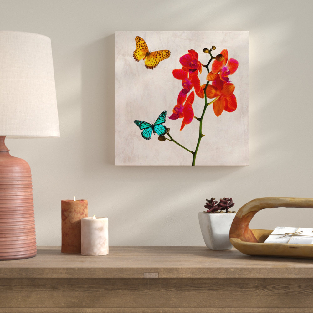 August Grove® 'SAI - Flos Gloria' Graphic Art Print on Canvas | Wayfair