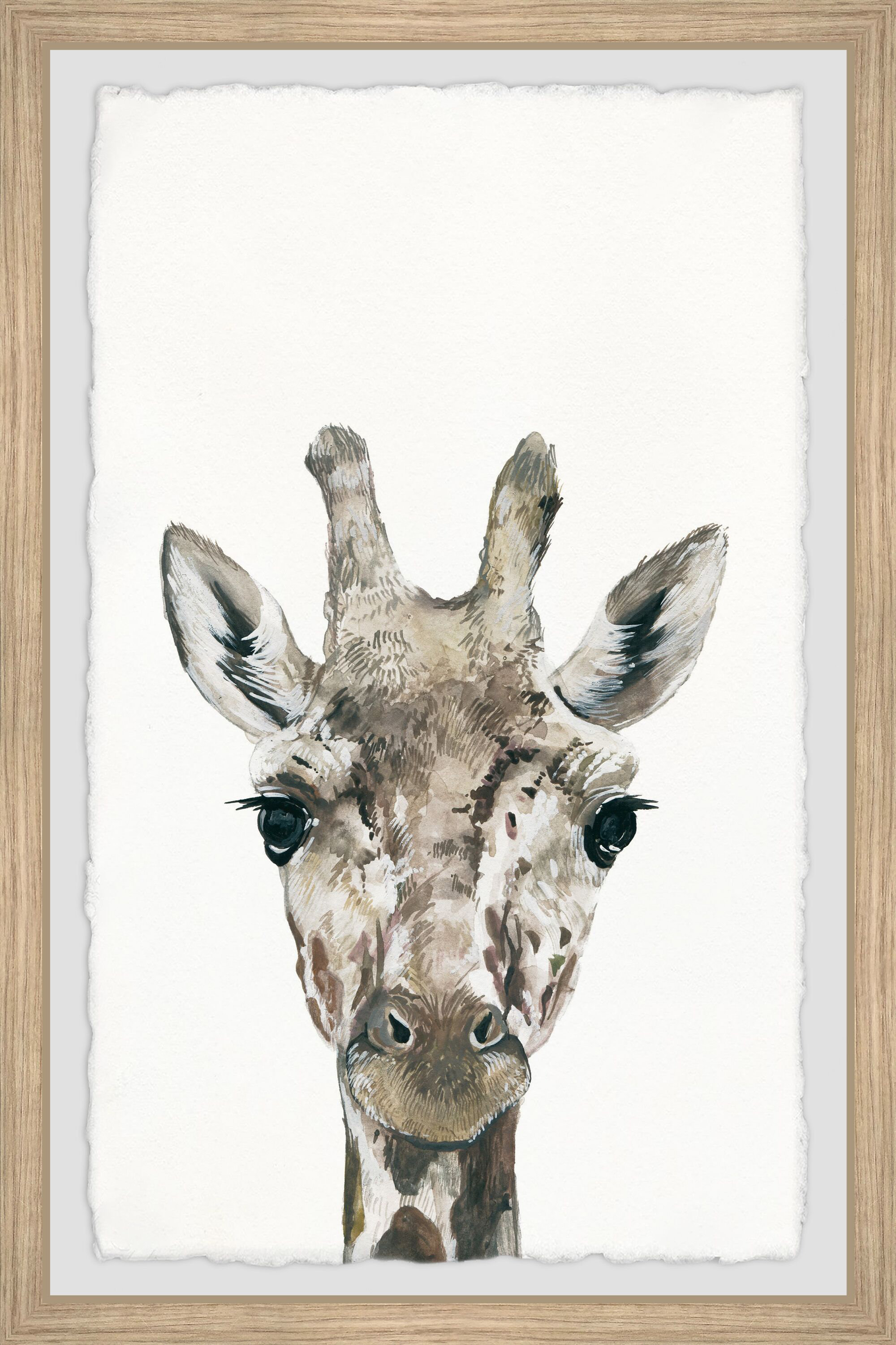 Orren Ellis Sarahbella 'Cheeky Giraffe' Framed Print on Paper - Wayfair ...