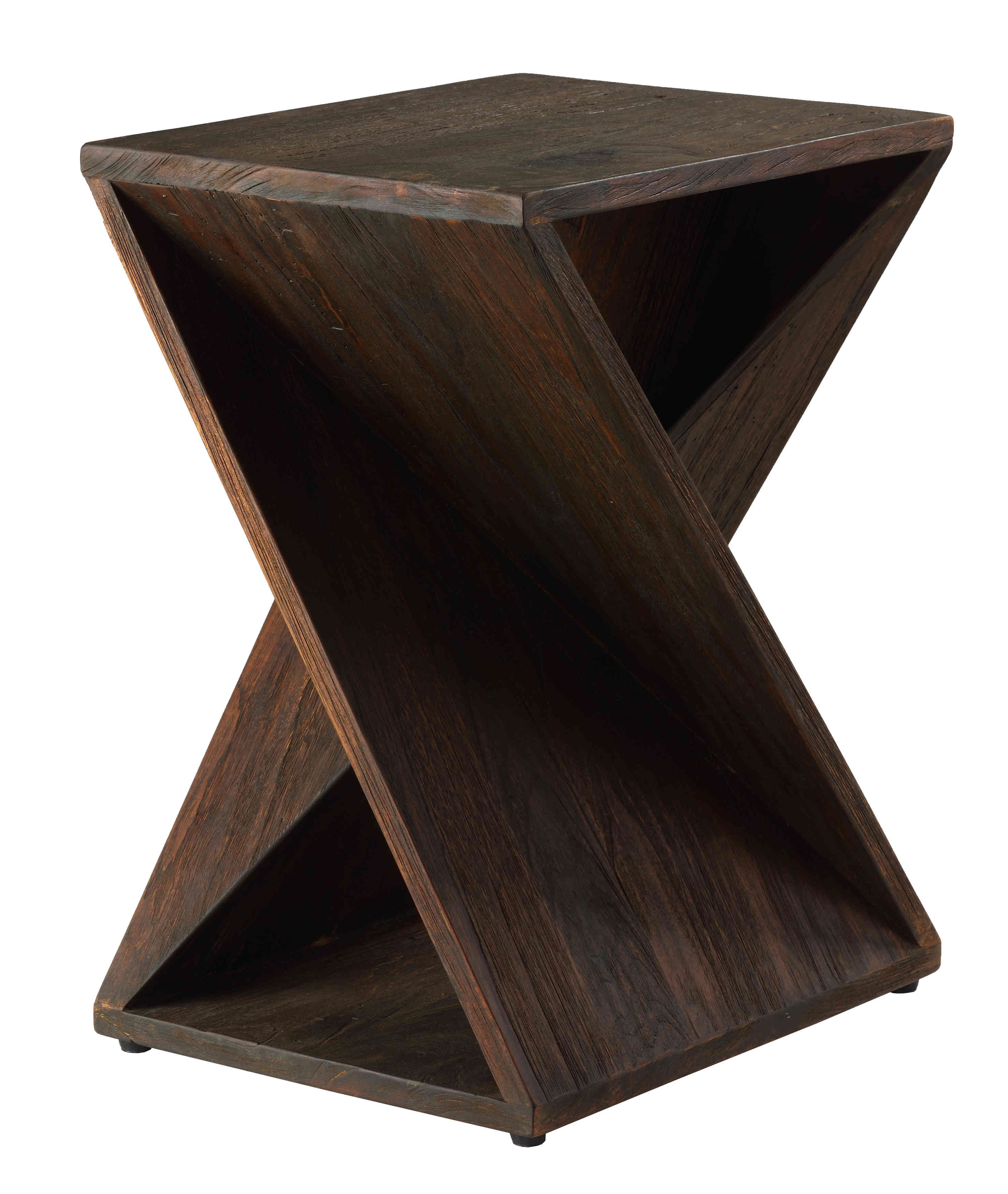 Union Rustic Delrosario Solid Wood Top Abstract End Table - Wayfair Canada