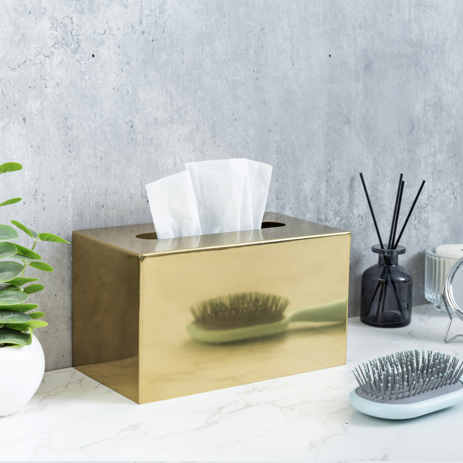 Mercer41 Juniyah Rectangular Metal Tissue Box Cover | Wayfair