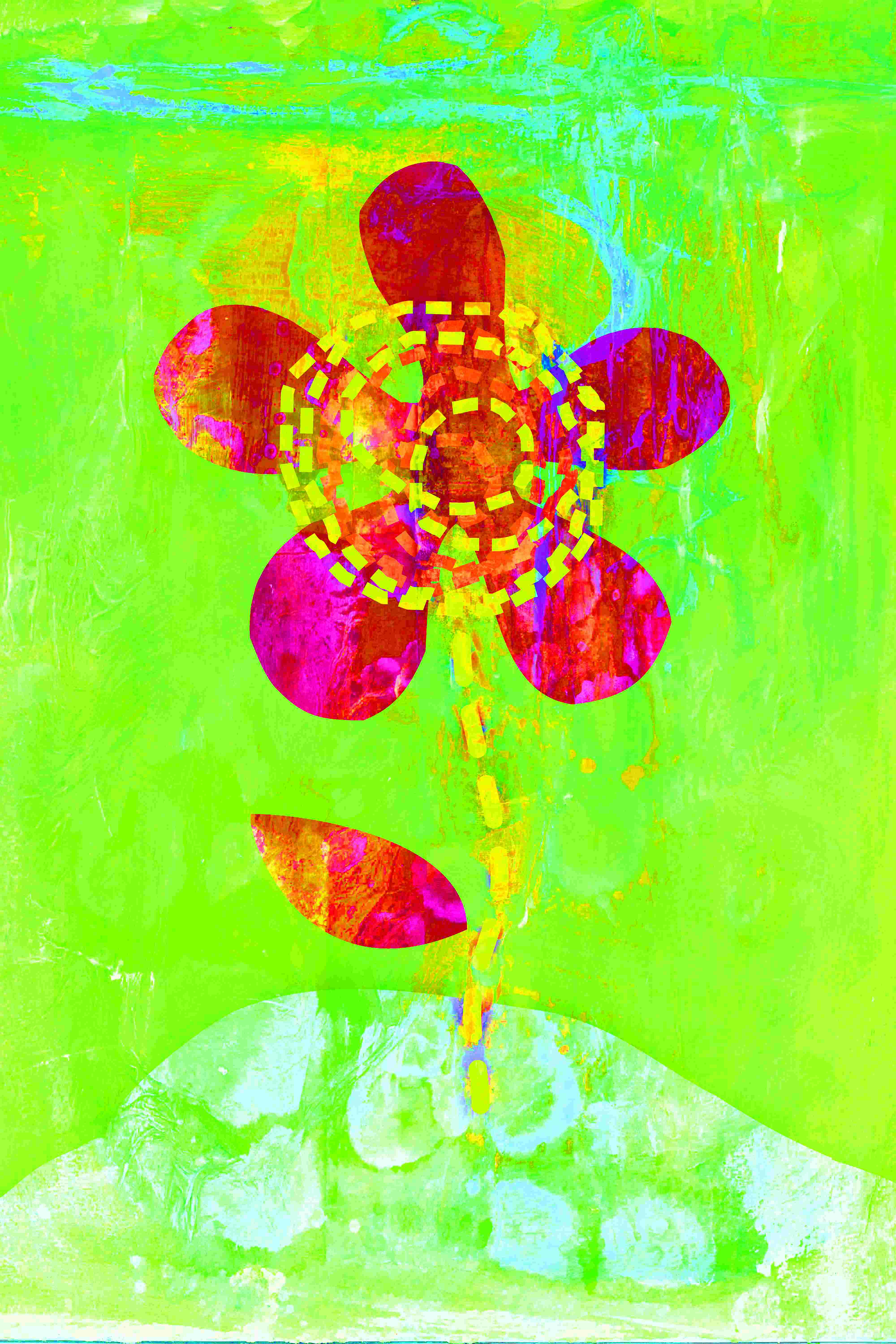 Winston Porter Wacky Colors - Wrapped Canvas Print | Wayfair