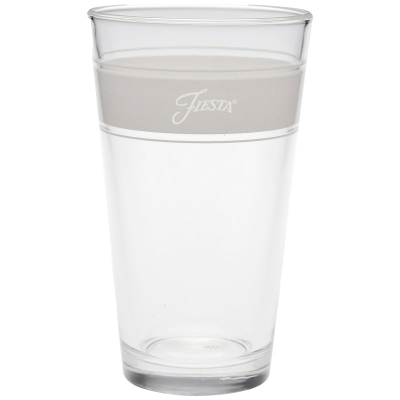 Fiesta Frame Linen 16-Ounce Tapered Cooler Glass | Wayfair
