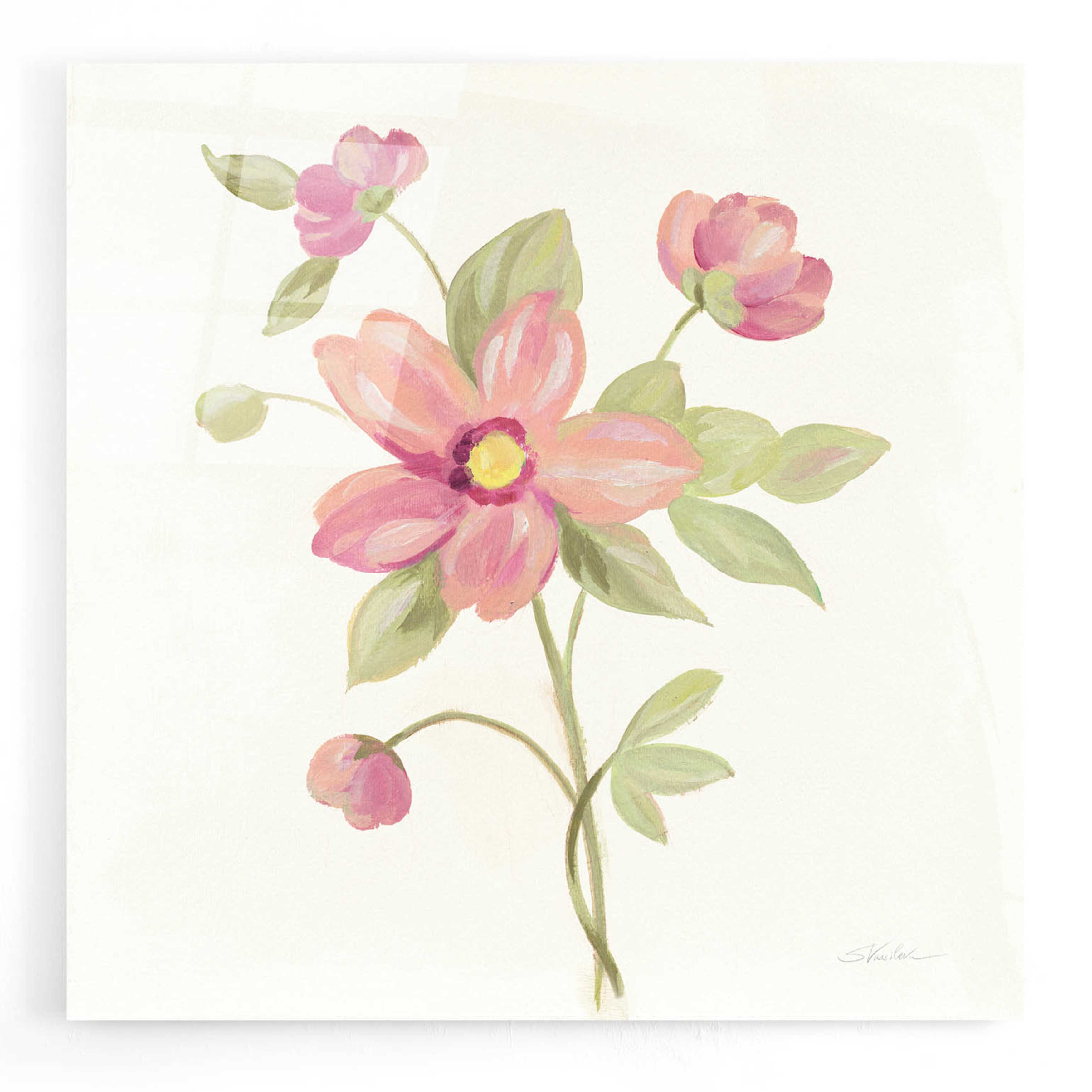 Winston Porter ''June Bloom III'' By Silvia Vassileva Acrylic Glass ...