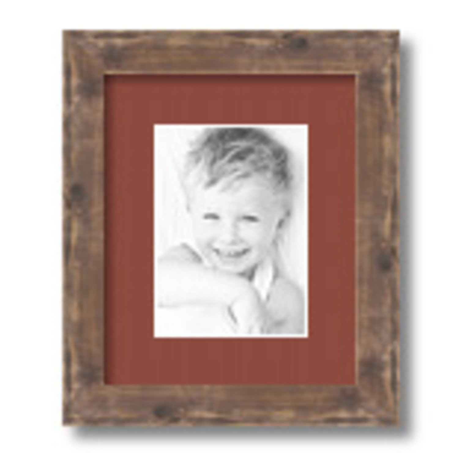 Arttoframes 18" X 24" Inch Real Reclaimed Brown Barnwood 1.5 Inch ...
