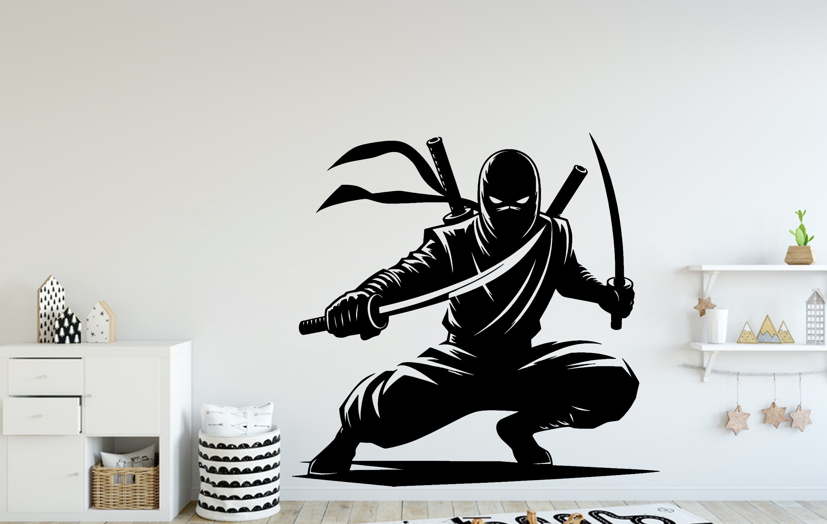Lark Manor™ Ninja Wall Decal Ninja Art Wall Decal Sports Vinyl Ninja ...