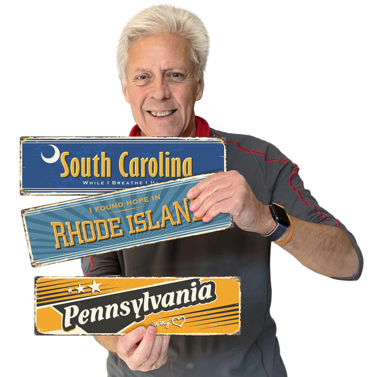 SmartSign Vintage Pennsylvania State Sign | Wayfair