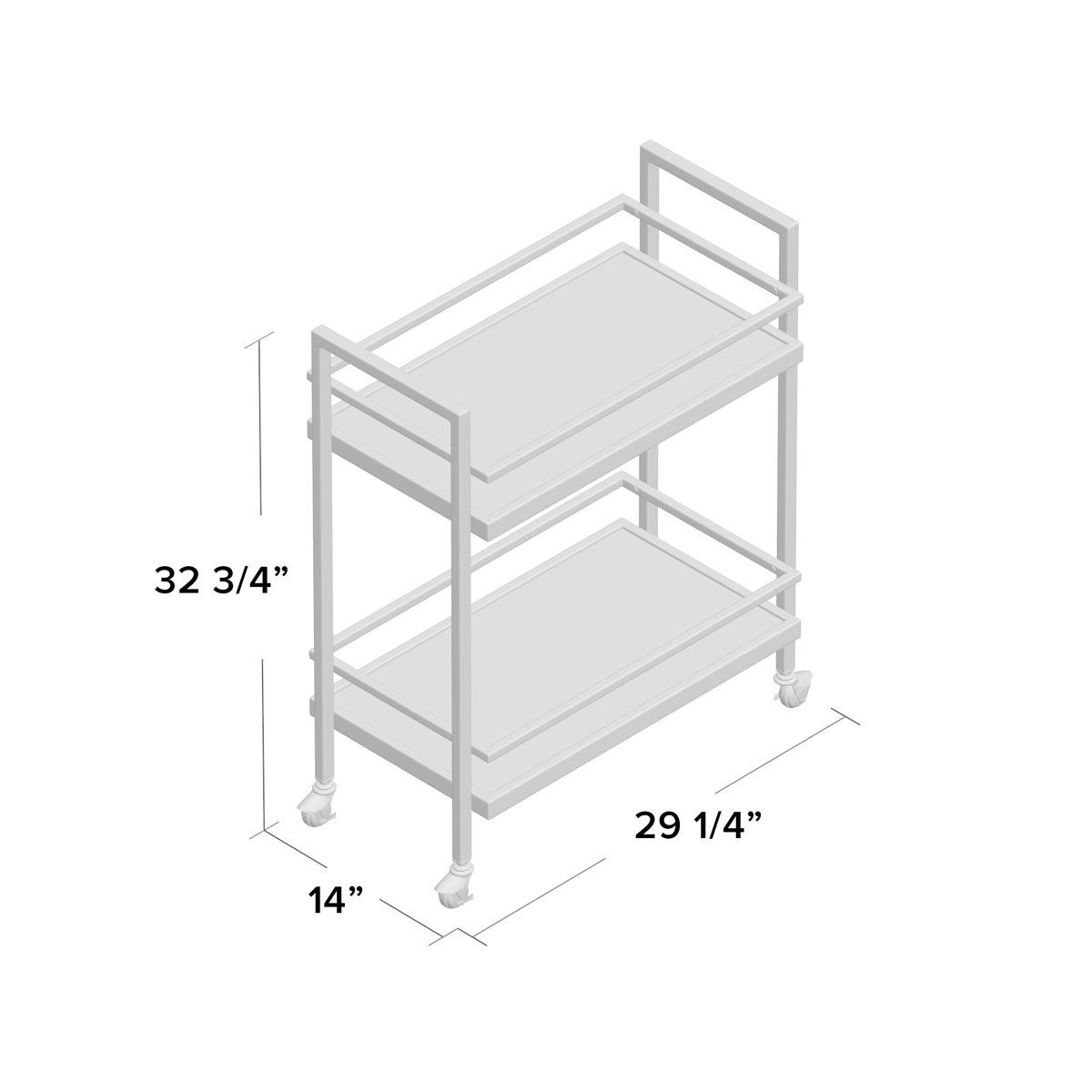 Willa Arlo™ Interiors Emily Bar Cart & Reviews | Wayfair