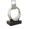 Ivy Bronx Cole And Grey Ceramic Interlocked Rings Abstract Sculpture ...