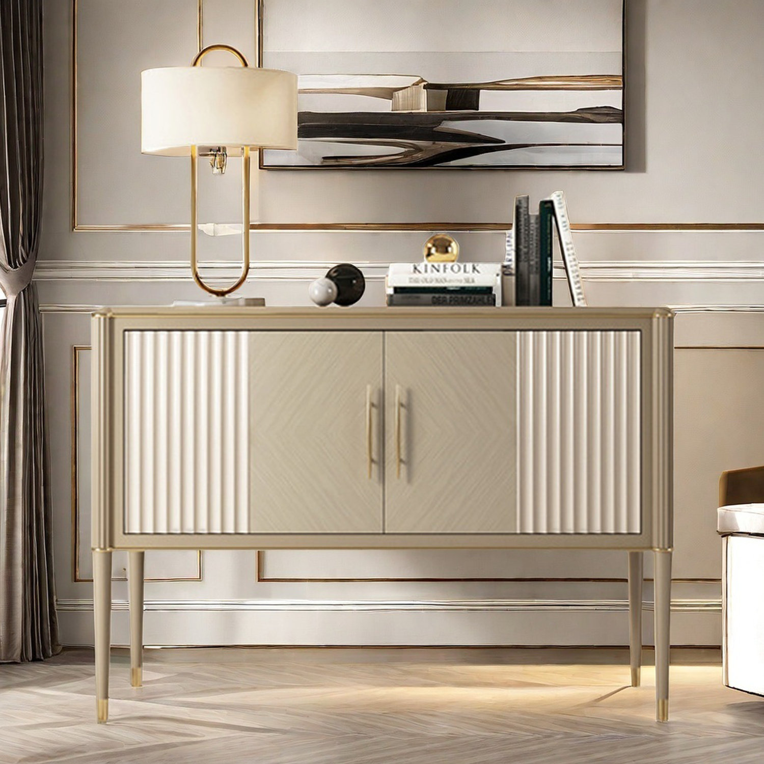 Vivid Space Creation Modern Simple Storage Cabinet Accent Cabinet ...