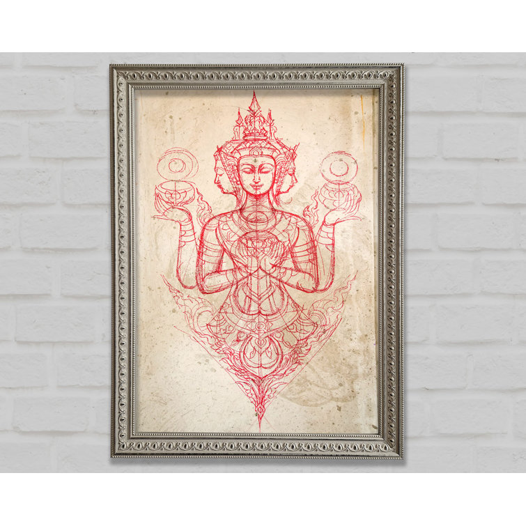 Latitude Vive Hindu God Brahma - Single Picture Frame Print | Wayfair.co.uk