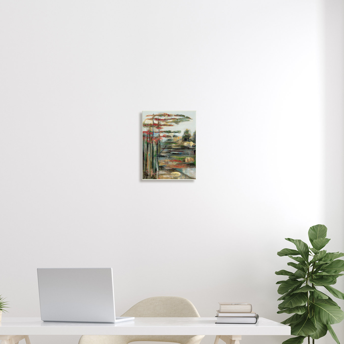 Stupell Industries Rustic Abstract Forest Landscape Linear Distortion ...