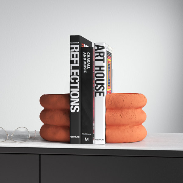 AllModern Modern & Contemporary Earthenware Bookends | Wayfair