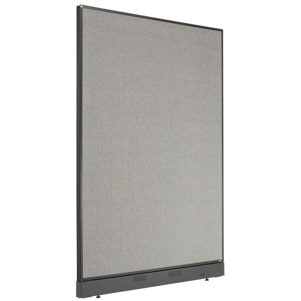 Global Industrial Interion Non-Electric Gray Office Partition Panel ...