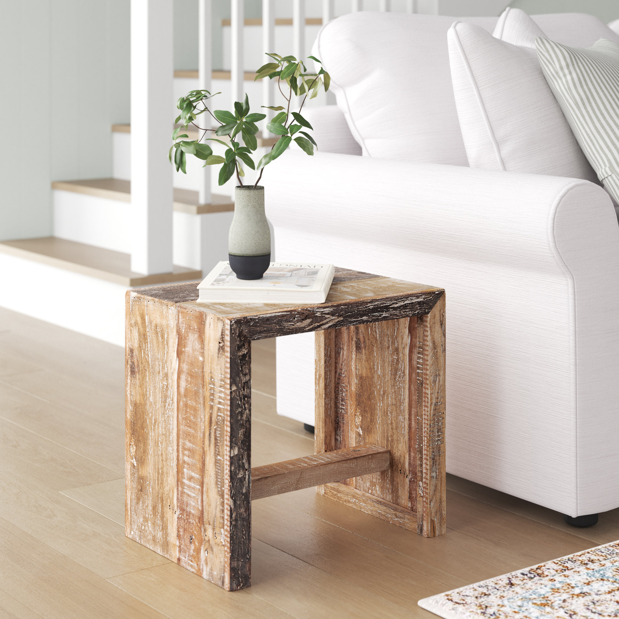 Union Rustic Jexton Solid Wood Rectangular End Table & Reviews ...