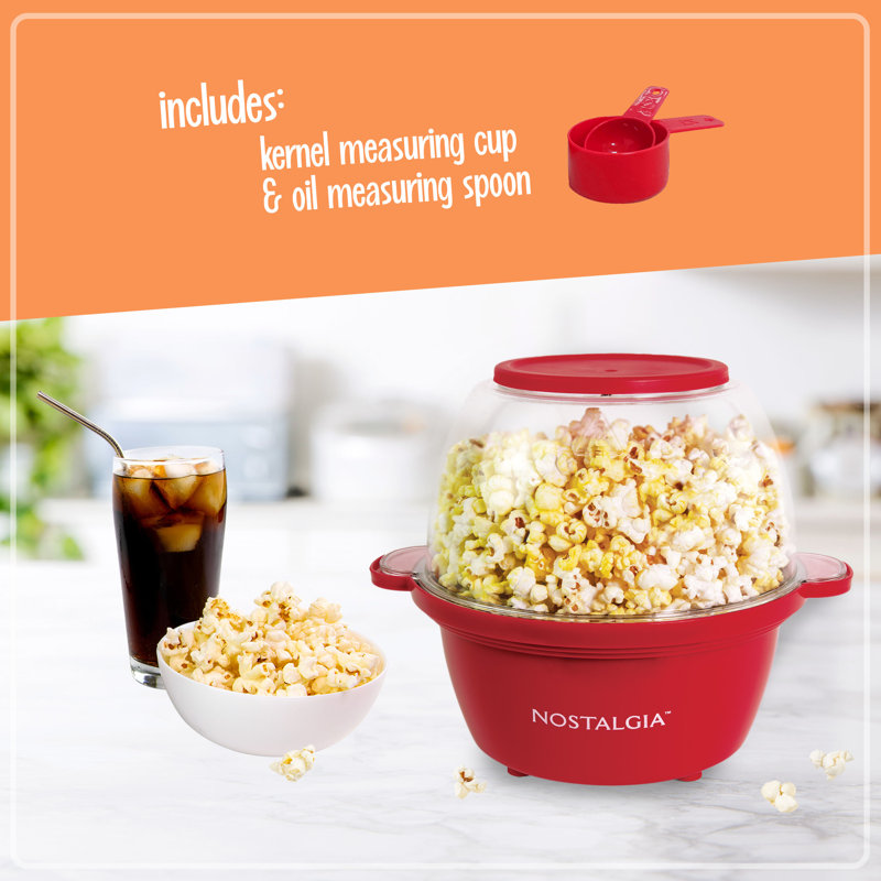 Nostalgia 2 Qt Stainless Steel Stirring Popcorn Popper & Reviews | Wayfair