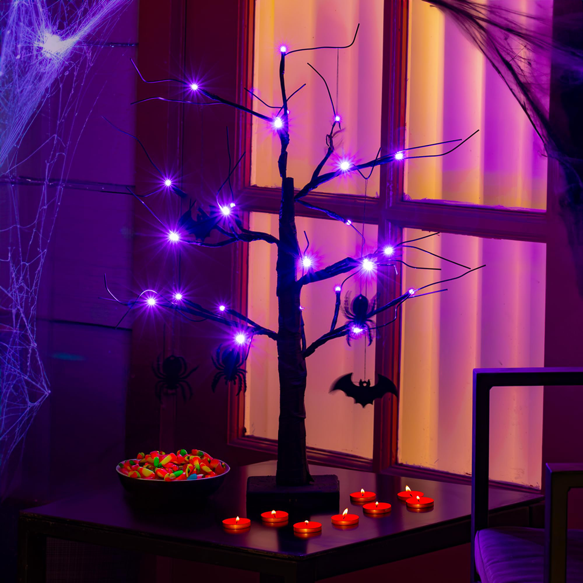 The Holiday Aisle® 2FT Black Spooky Tree | Wayfair