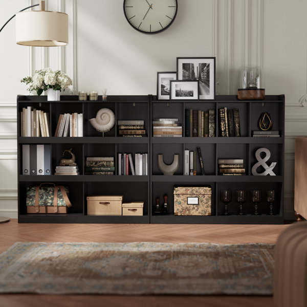 Ebern Designs Billmont Bookshelf, 3-Tier Open Bookshelf, 10 Cube ...