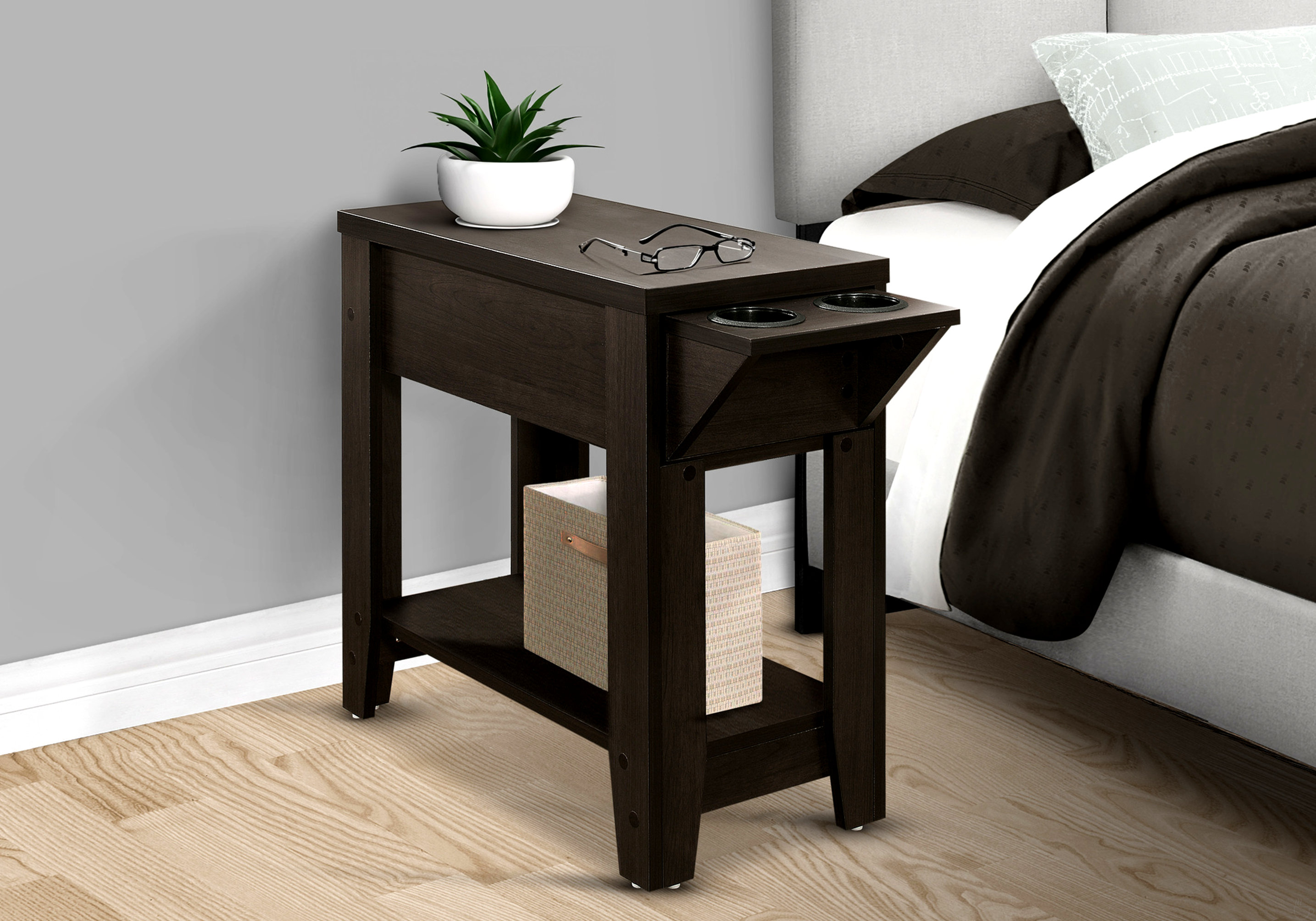 George Oliver Accent Table, Side, End, Storage, Lamp - Wayfair Canada