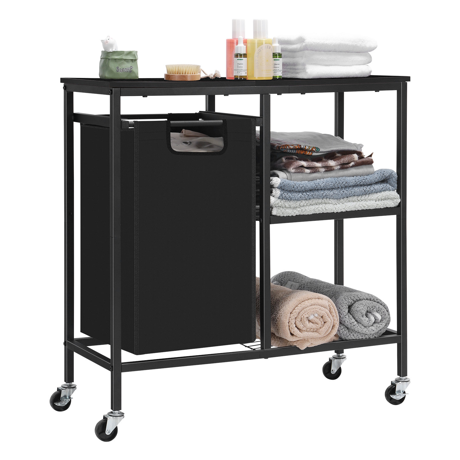 zenco homegoods Free Standing Laundry Cart with Wheels & Reviews | Wayfair