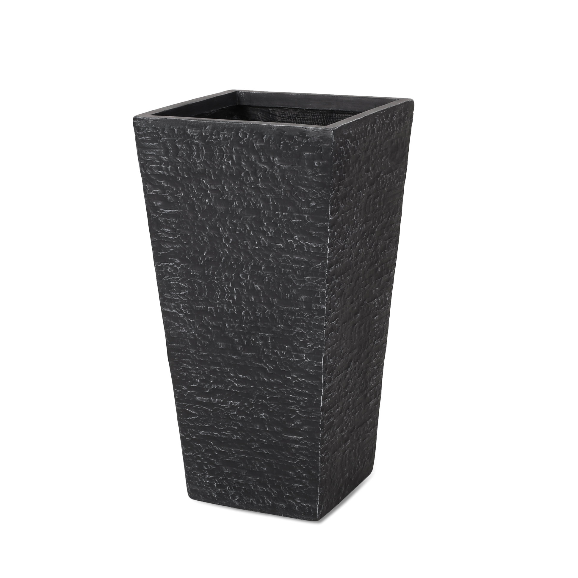 George Oliver Magnesium Oxide Gray Outdoor Planter Pot - 15.83 In ...