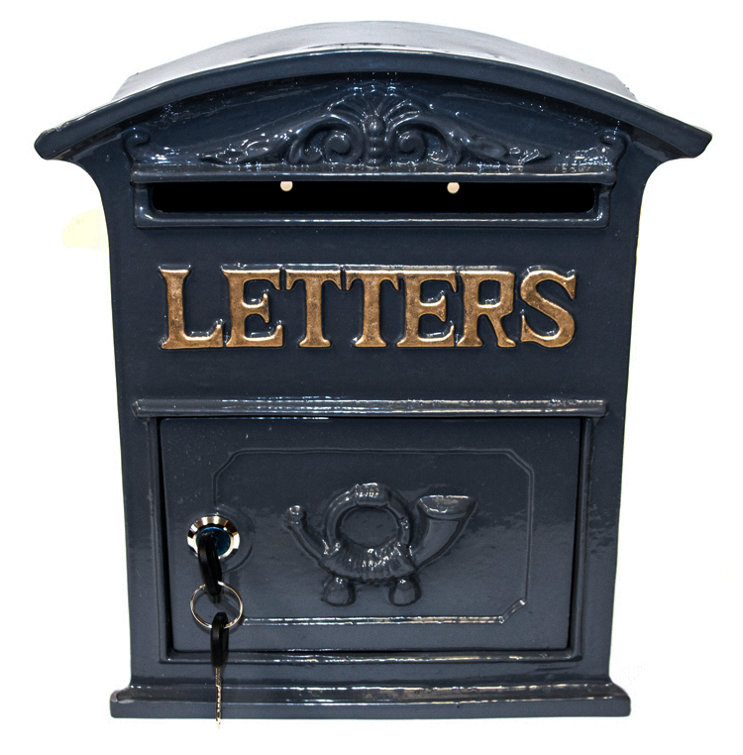 Brambly Cottage Iron Wall Mounted Letter Box | Wayfair.co.uk