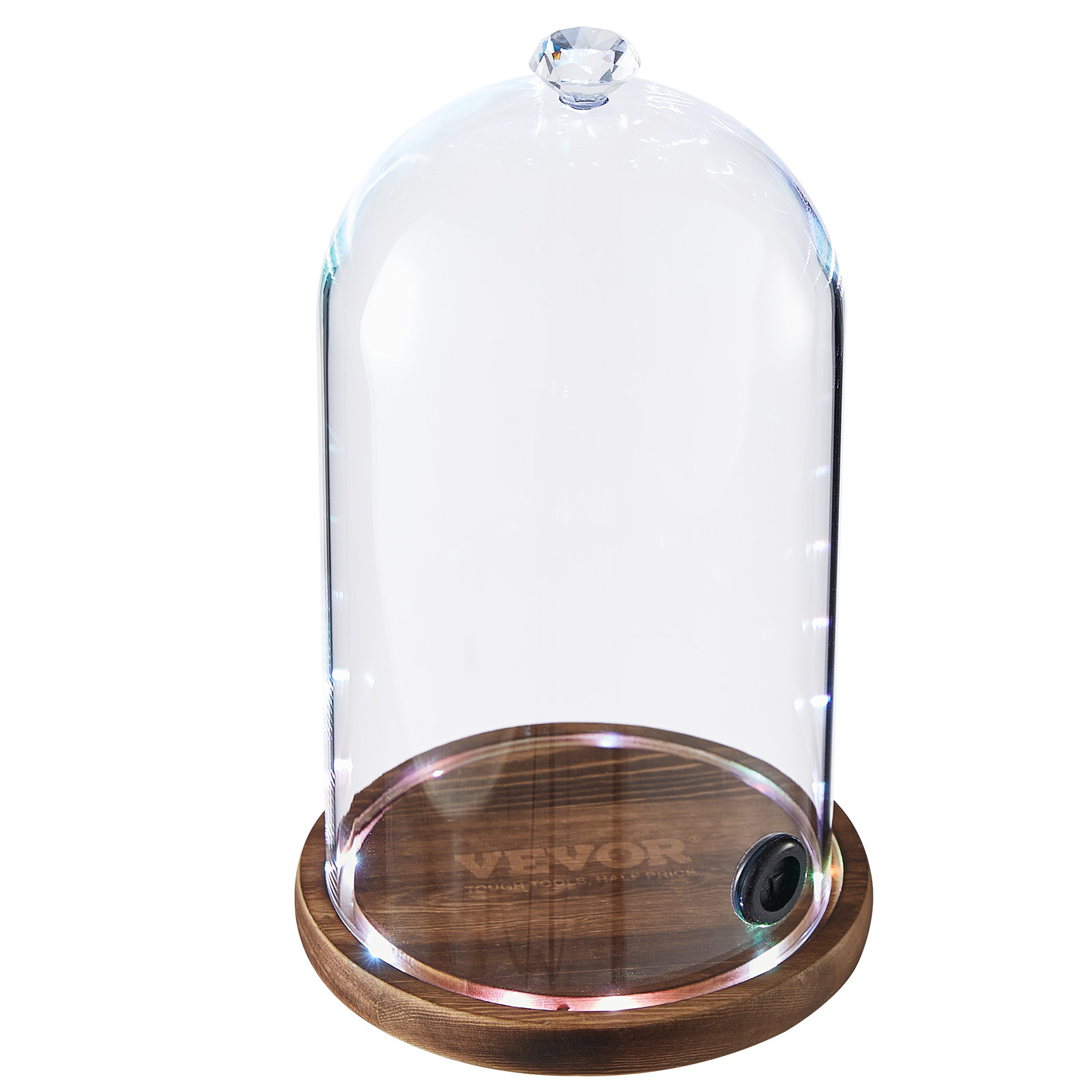 VEVOR Smoking Gun Accessory Glass Cloche Dome Cover for Smoke Infuser ...