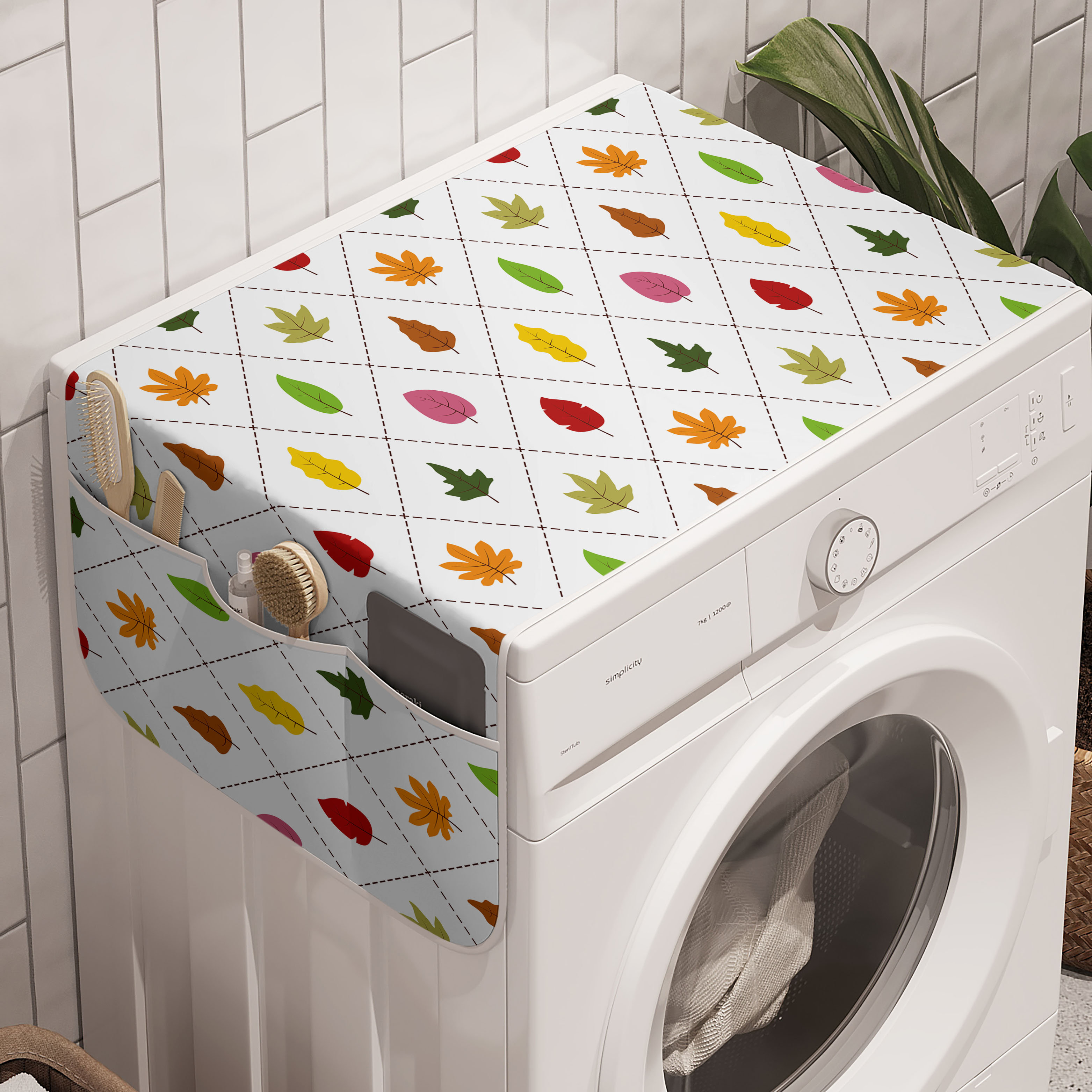 East Urban Home Autumn Washing Machine Organizer Pack of 2 47" x 18.5 ...