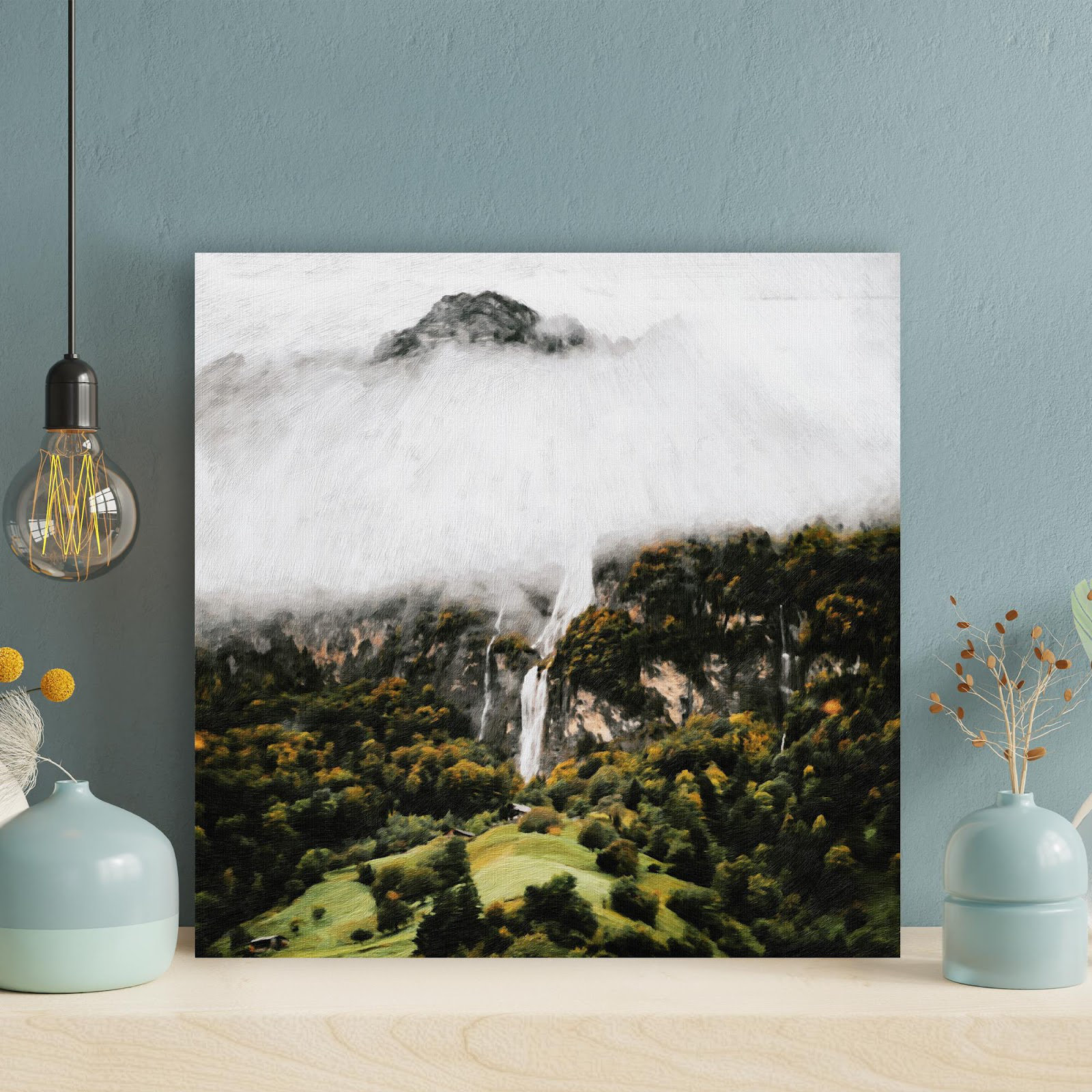 Millwood Pines Green Grass Field Near Waterfalls During Daytime - 1 ...