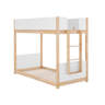 Harriet Bee Convertible Solid Wood Bunk Bed Frame For Kids With Ladder ...
