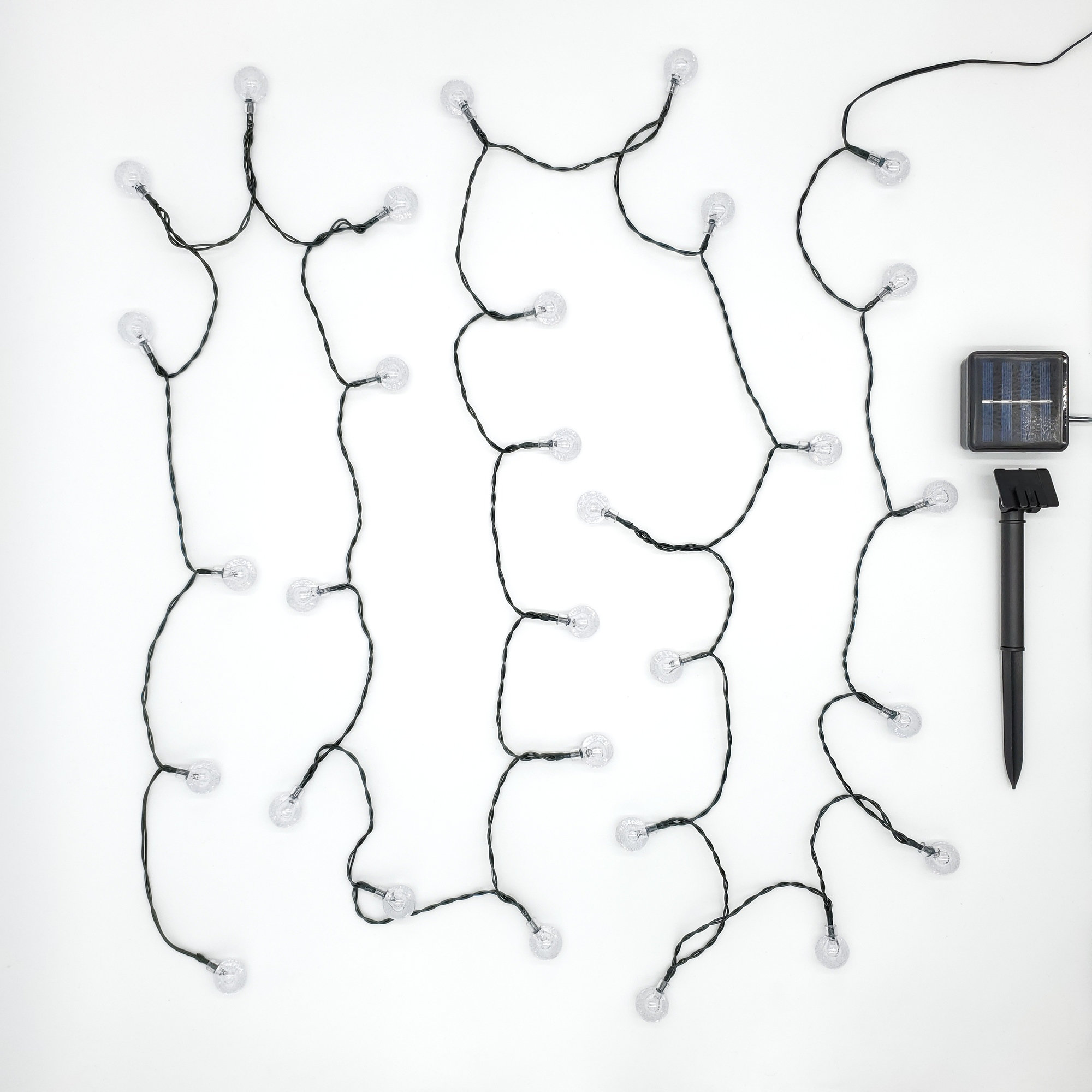 The Party Aisle™ Sitton Solar Powered Crystal Ball String Lights ...