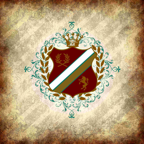 Charlton Home® Decorative Coat Of Arms On Canvas Print - Wayfair Canada