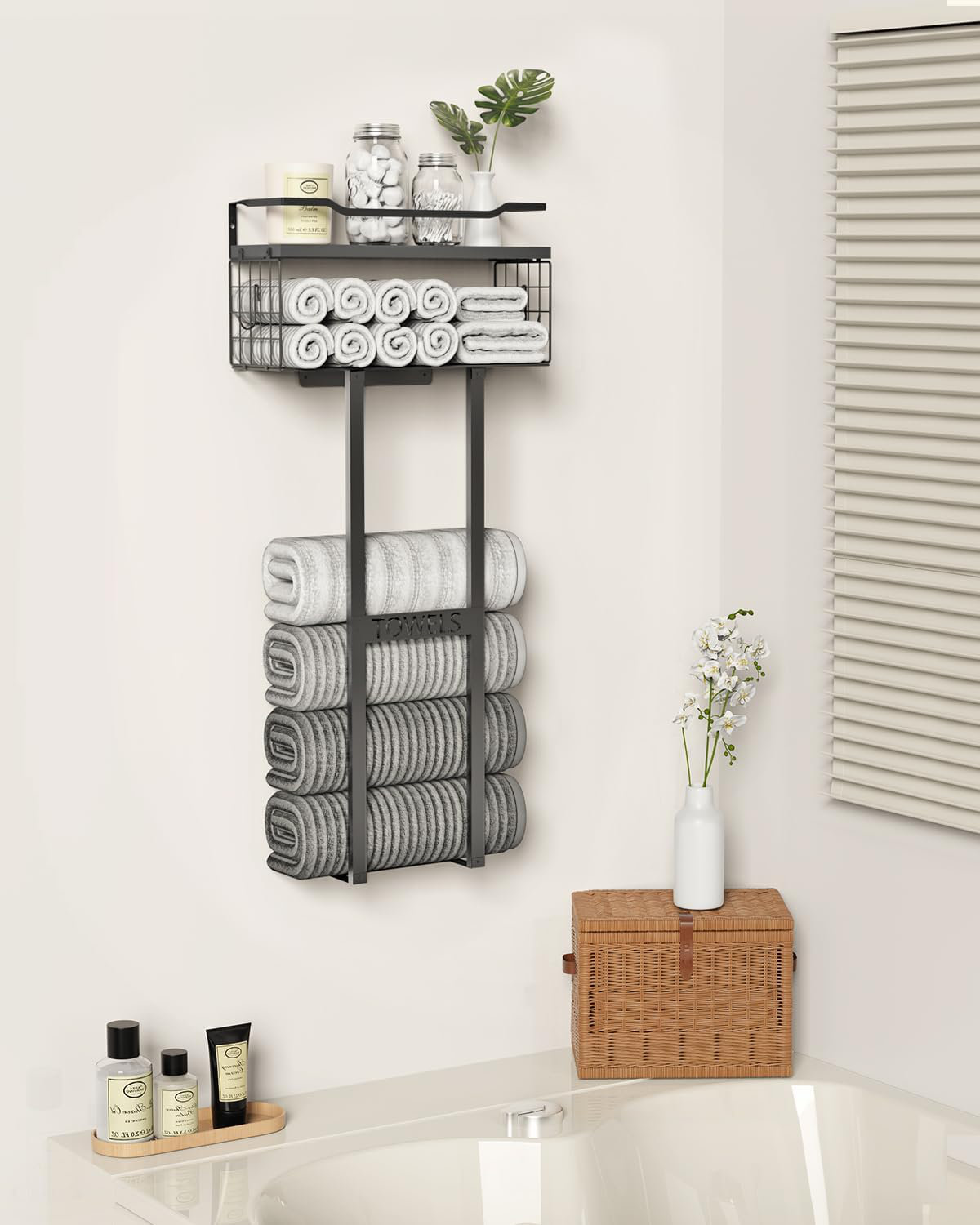 xinchentong Towel Racks For Bathroom 31Inch Wall Mounted Towel Rack ...