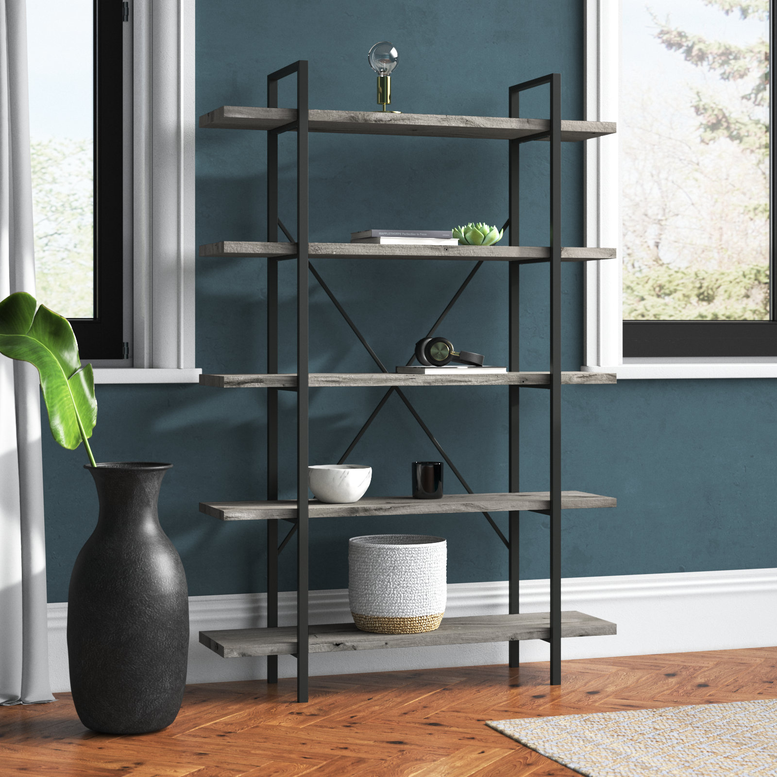Trent Austin Design Mcfall Industrial 3-Shelf Bookcase - Wayfair Canada