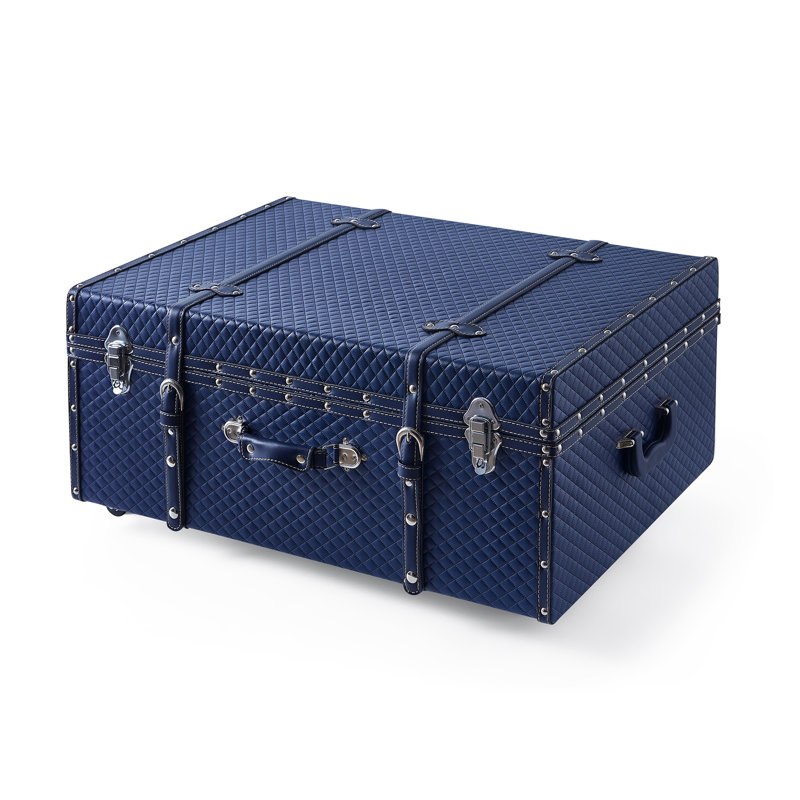 DormCo Texture Brand Trunk - Almond Taupe Diamond "& Reviews" | Wayfair