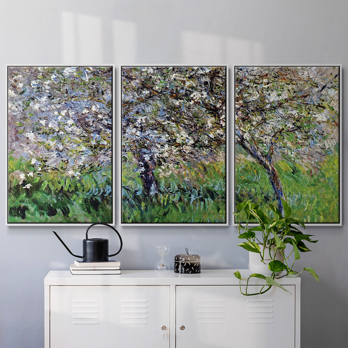 Winston Porter Apple Trees in Bloom at Giverny, 1900 - Multi Piece ...