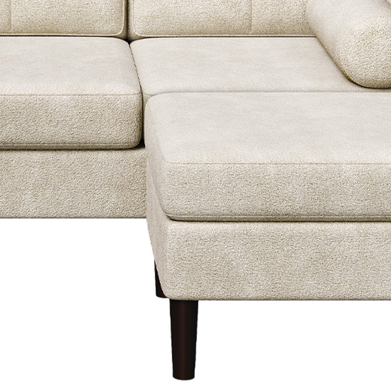 Ebern Designs Leionna 78" Reversible Upholstered Sectional Sofa with ...