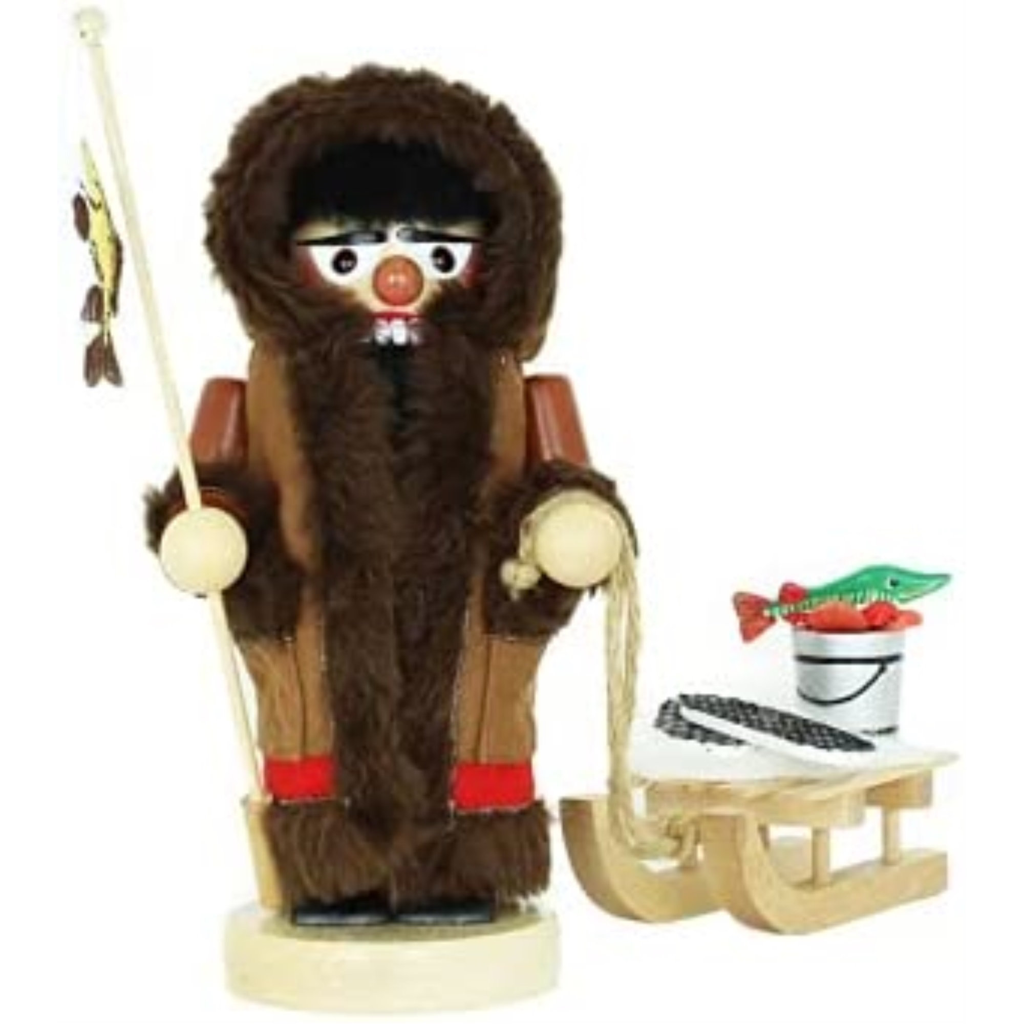 Steinbach Kurt Adler Steinbach Wooden Chubby Nutcracker, Eskimo with ...